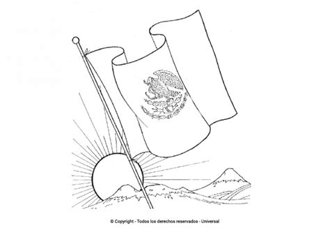 Los Mejores Dibujos de bandera de México para colorear Todo para