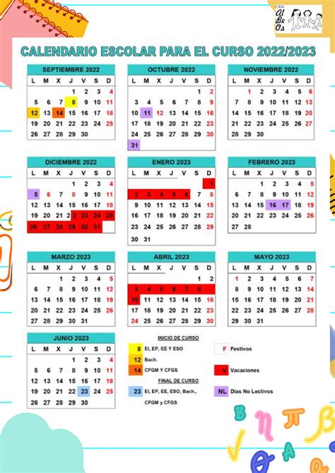 Abc Calendario Escolar 2022 Image To U
