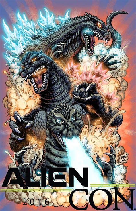 Grillin With Godzillas Alien Con Promo Art By Kaijusamurai Deviantart
