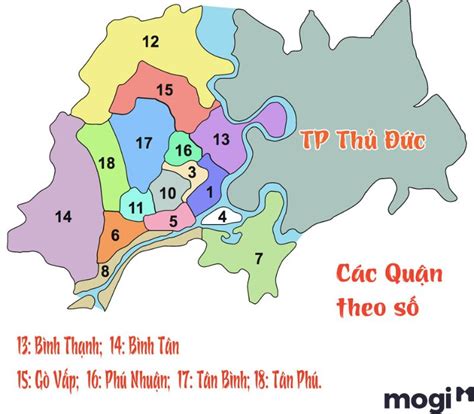 Bản đồ bản đồ 24 quận huyện tphcm Chi tiết và đầy đủ