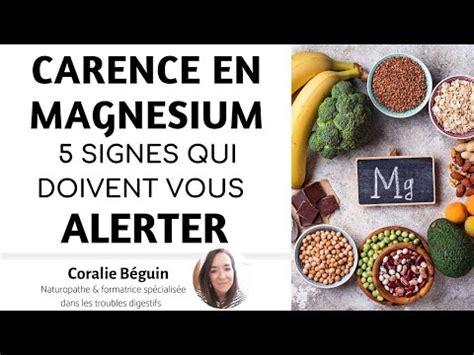 Carence en magnésium 5 signes qui doivent vous alerter Coralie