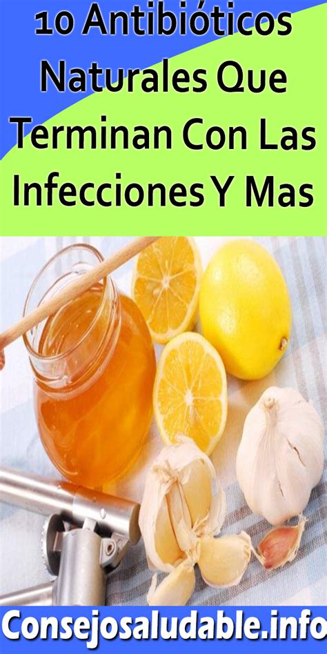 10 Antibióticos Naturales Que Terminan Con Las Infecciones Y Mas con
