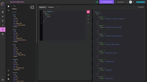 GraphQL WOQL Query Tools TerminusCMS Tour