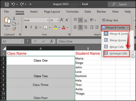 How To Unmerge Cells In Microsoft Excel 2 Quick Tips 2024