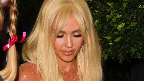 Jessica Alba Channeled Toxic Britney Spears In A Jewel Encrusted Nude