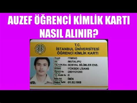 Auzef Öğrenci Kimlik Kartı Nasıl Alınır Nasıl Çıkartılır YouTube