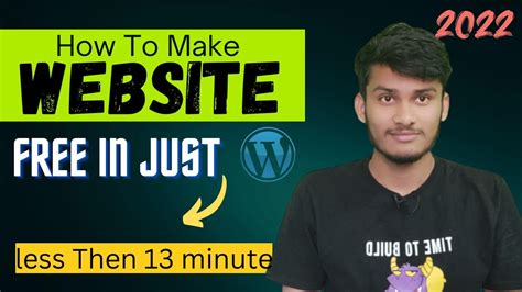 How To Make A WordPress Website Step By Step 2022 Free WordPress
