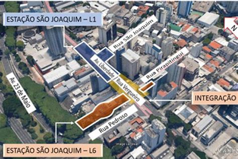 Metrô mostra como ficará a estação São Joaquim após chegada da Linha 6