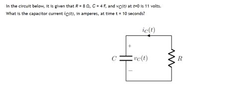 Solved In The Circuit Below It Is Given That R C F Chegg
