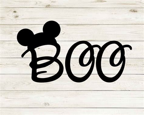 Mickey Mouse Boo Svg Boo Svg Halloween Svg Halloween Svg Halloween