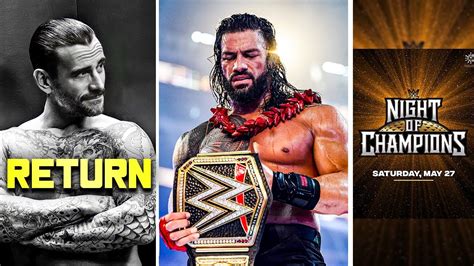 CM Punk AEW Return Roman Reigns Jey Uso Tension WWE Night Of