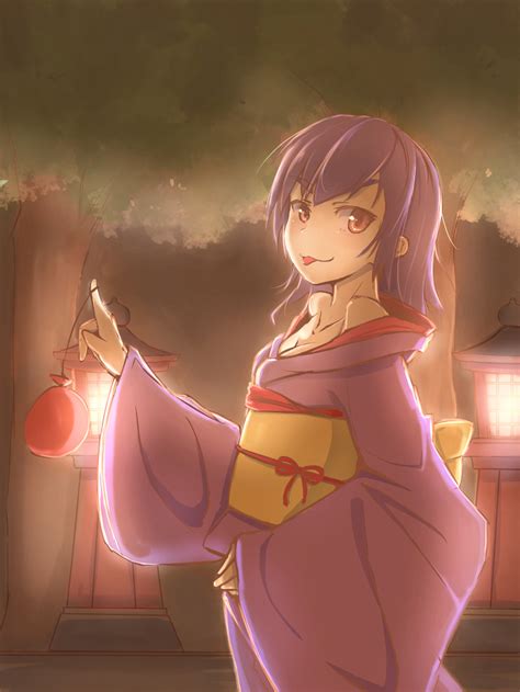 Araragi Koyomi Hachikuji Mayoi Kanbaru Suruga Senjougahara