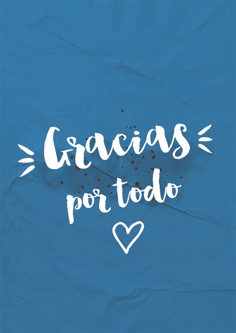 Gracias por todo Agradecimiento Enviar auténticas postales en línea