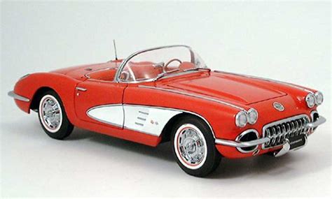 Coche Miniatura Chevrolet Corvette C Autoart Rojo Coches