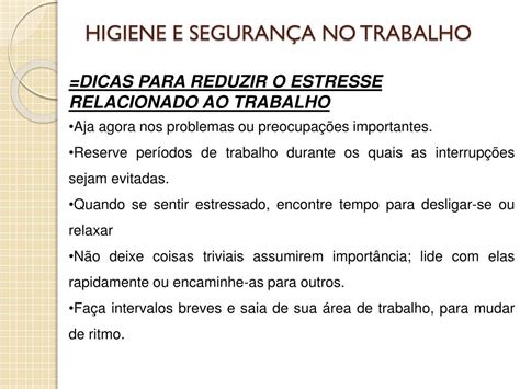 PPT Higiene e Segurança no trabalho PowerPoint Presentation free
