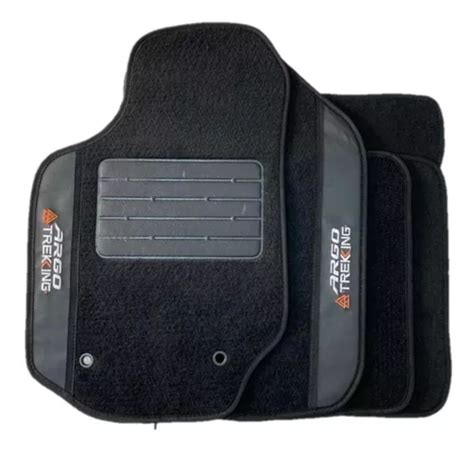 Tapete Carpete Premium Argo Trekking Preto Parcelamento Sem Juros