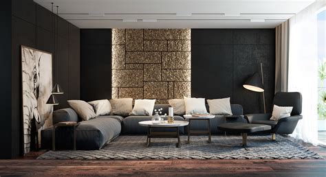 Modern Living Room Black Furniture Resnooze