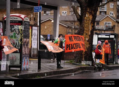 Insulate Britain Supporters Protest Near Inner London Crown Court