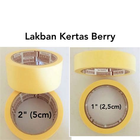 Jual Lakban Kertas TEBAL Berry 1 1 Inch Dan 2 2 Inch Masking Tape