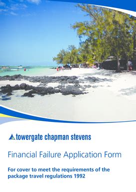 Fillable Online Financial Failure Application Form Towergate Chapman