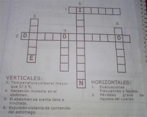 Instrucciones Lee Las Pistas Y Resuelve El Crucigrama Si No Sabes No