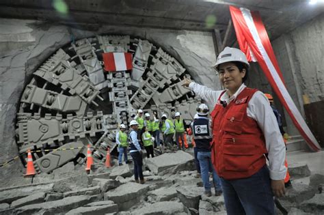 La tuneladora Micaela de la línea 2 del Metro de Lima llegó a la