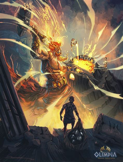 Hephaestus Forge By BahamondeART On DeviantArt Greek Gods Greek