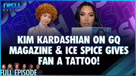 Kim Kardashian Graces Cover Of Gq Magazine Ice Spice Gives A Fan A