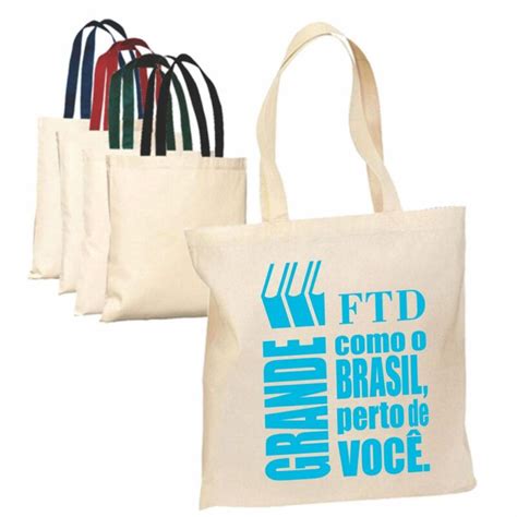 Sacola de Algodão Personalizada Gira Brindes