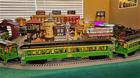 Lionel Strasburg Railroad S Green Woodsided Passenger Coach Cars