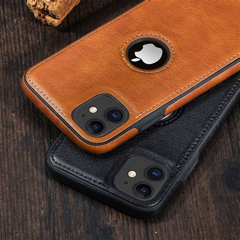 Schlanke Luxus Leder Handyh Lle F R Iphone Mini Pro Xr Etsy