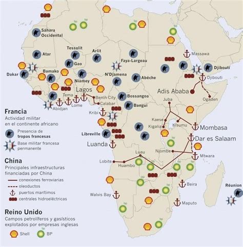 Mapa De Recursos Naturales De África