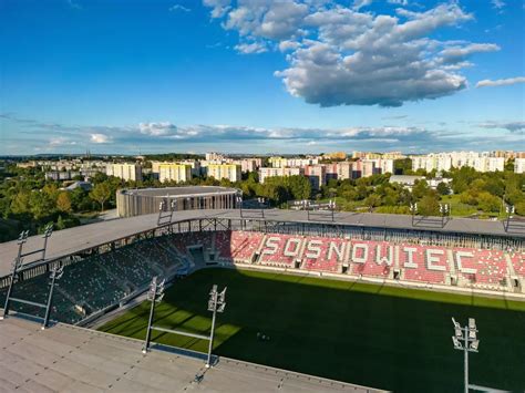 Stadion w Sosnowcu już gotowy Czeka na mecz Raków Kopenhaga
