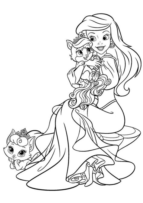 Princess Coloring Pages 100 Images Free Printable Ariel Coloring