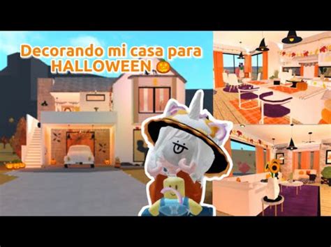 DECORANDO MI CASA PARA HALLOWEEN Karo Gamer79 Bloxburg Roblox