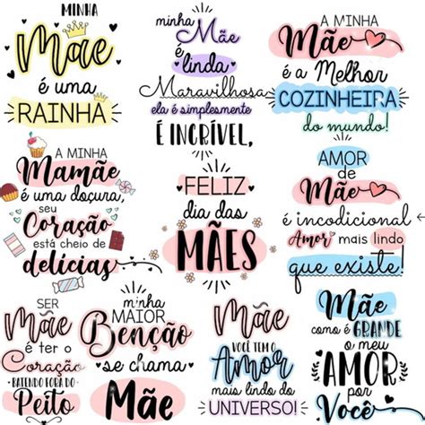 34 Frases Imagens em Png para o Dia das Mães Lindos Elo7