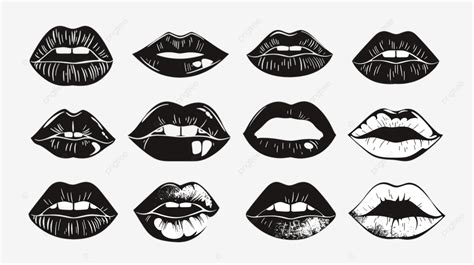 Kissing Lips Clipart Black And White Free Infoupdate Org