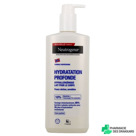 Neutrogena Hydratation Profonde Lait Pour Le Corps Hypoallerg Nique