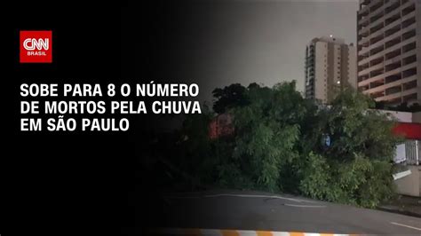 Sobe para 8 o número de mortos pela chuva em São Paulo BRASIL MEIO