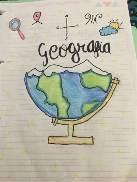 Portadas de geografía fáciles para imprimir secundaria