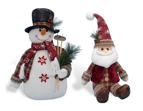 Plush Santa Snowman Orman Inc