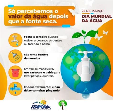 22 DE MARÇO DIA MUNDIAL DA ÁGUA Prefeitura Municipal de Itaporã