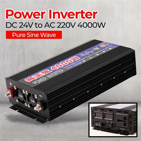 Jual SUNYIMA Pure Sine Wave Car Power Inverter DC 24V To AC 220V