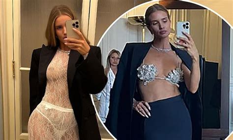 Rosie Huntington Whiteley Puts On A Very Racy Display As She Flashes