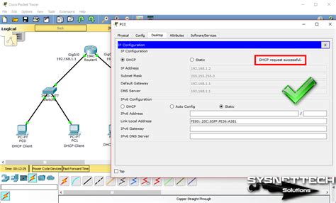 How To Configure DHCP In Packet Tracer SYSNETTECH Solutions