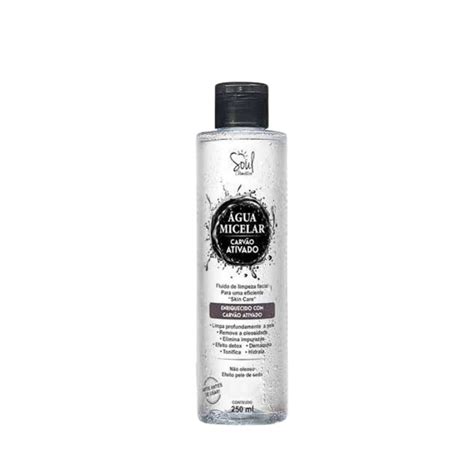 Água Micelar Carvão Ativado 250ml Soul Cosméticos Bem Mulher
