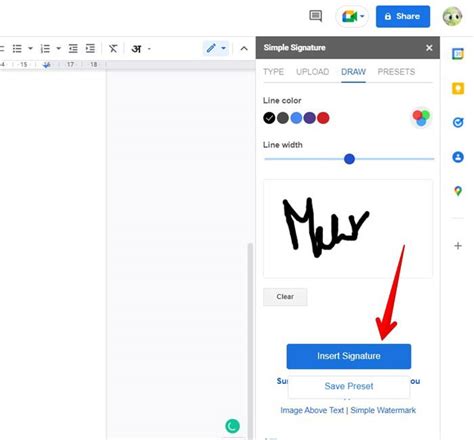 How To Draw Signature In Google Docs