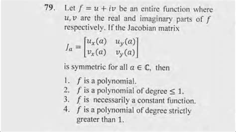 csir net 2017 june part c complex analysis youtube