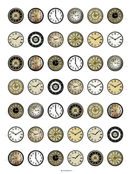 Printable Clock Faces For Crafts