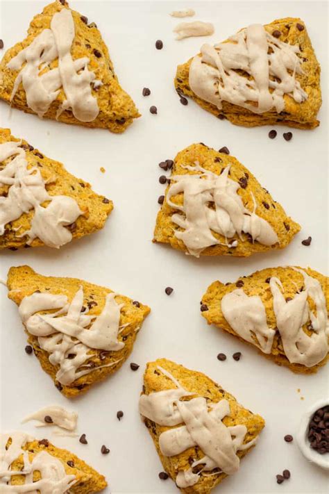 Iced Pumpkin Chocolate Chip Scones SueBee Homemaker